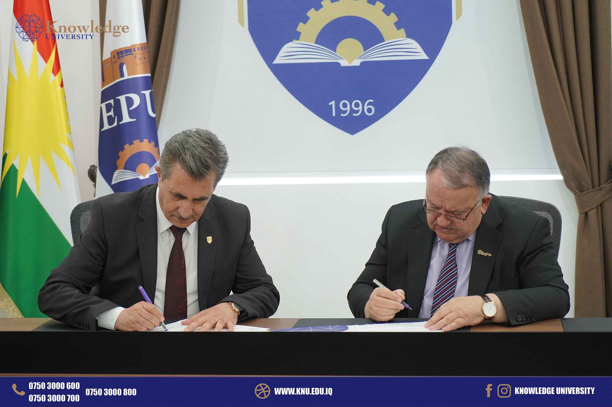 President of Knowledge University Visits Erbil Polytechnic University ...